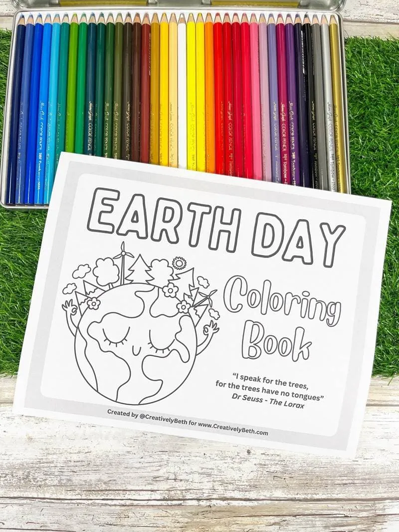 Printable Earth Day Coloring Book