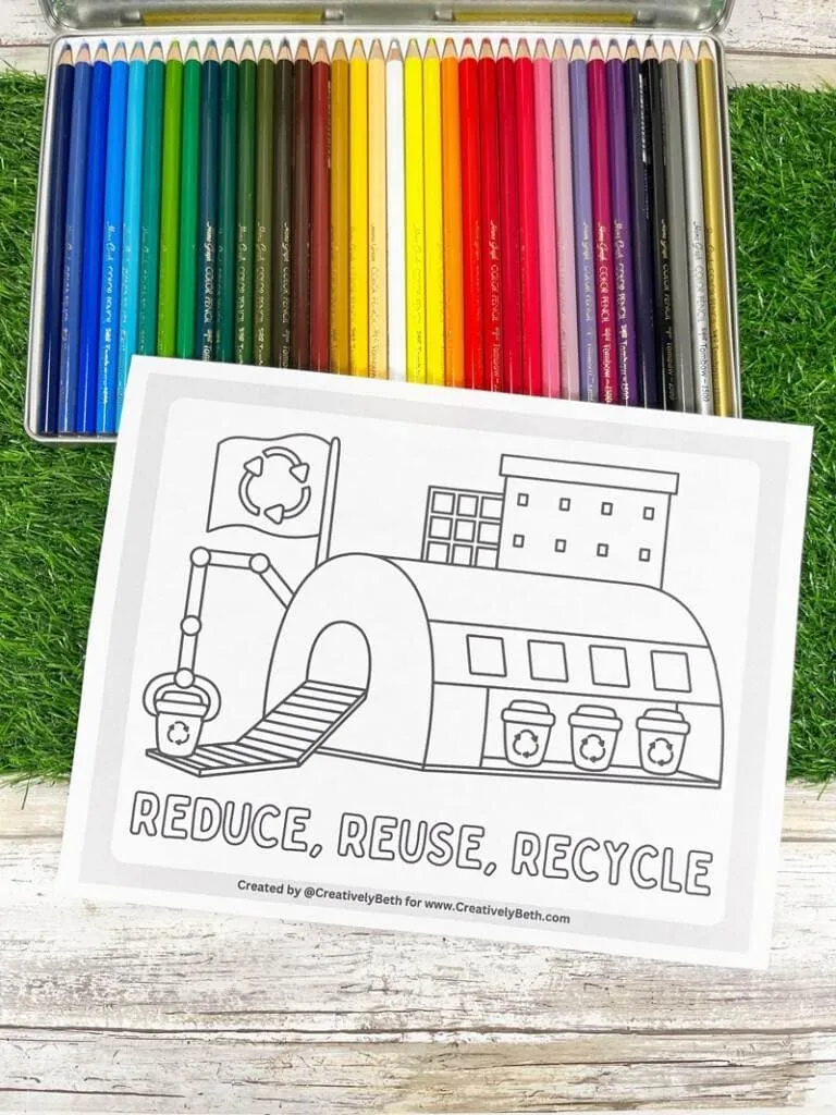 Printable Earth Day Coloring Book