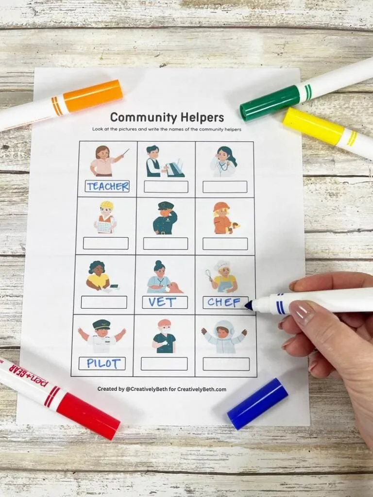 Free Community Helpers Printables
