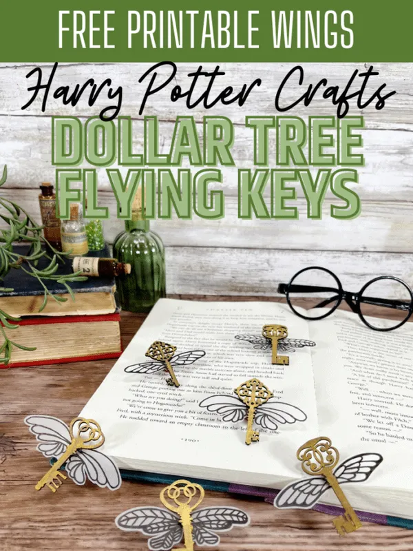 Harry Potter Crafts DIY Flying Keys Free Printable Wings Story ...