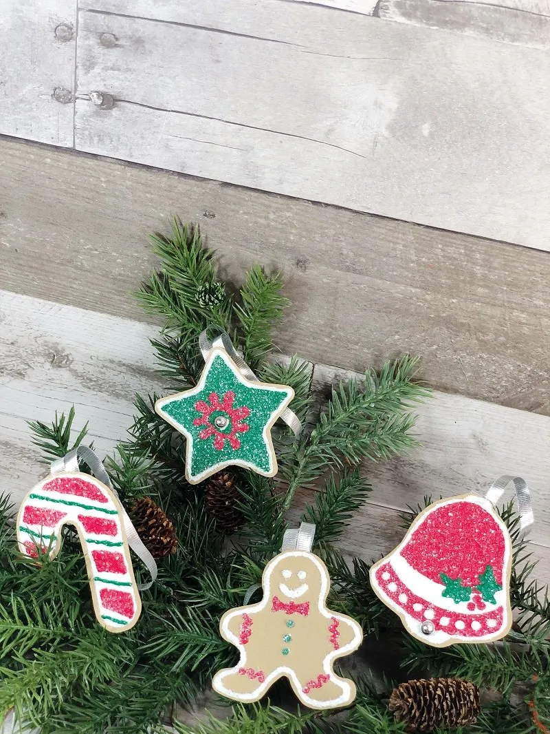 Dollar Tree Craft Foam Cookie Ornaments DIY