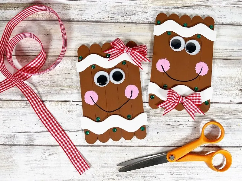 Dollar Tree Christmas Craft Stick Gingerbread Man